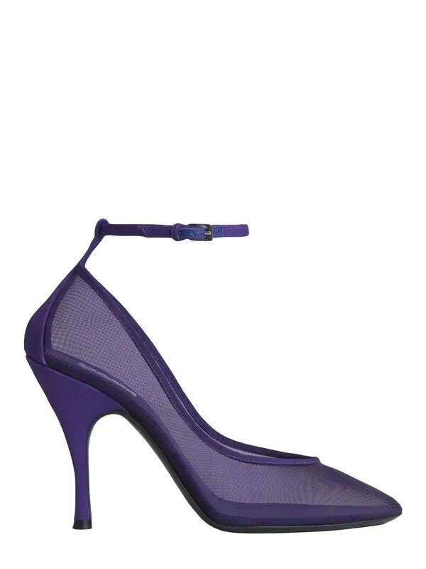 Alaïa Mesh Ankle-strap Pumps 100 - Blue