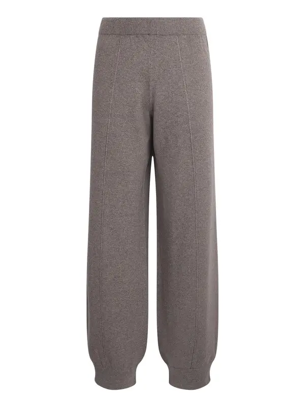 Fabiana Filippi Virgin Wool-silk-cashmere Sweatpants - Brown