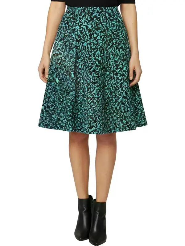 Proenza Schouler Pleated Tweed Midi Skirt - Black