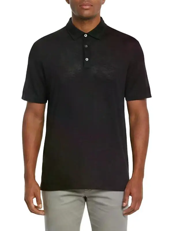 Ermenegildo Zegna Short-sleeve Polo T-shirt - Black