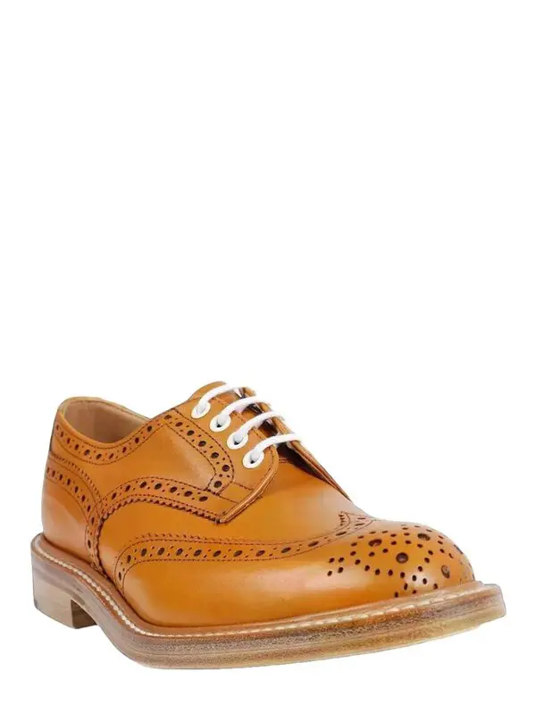 Junya Watanabe Perforated Leather Derby Shoes - Neutrals