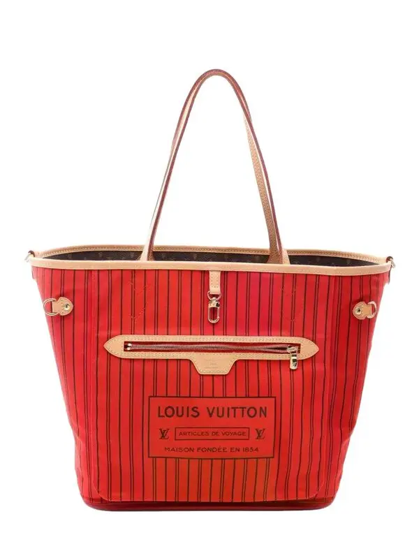 LOUIS VUITTON Monogram Neverfull Tote Bag - Brown