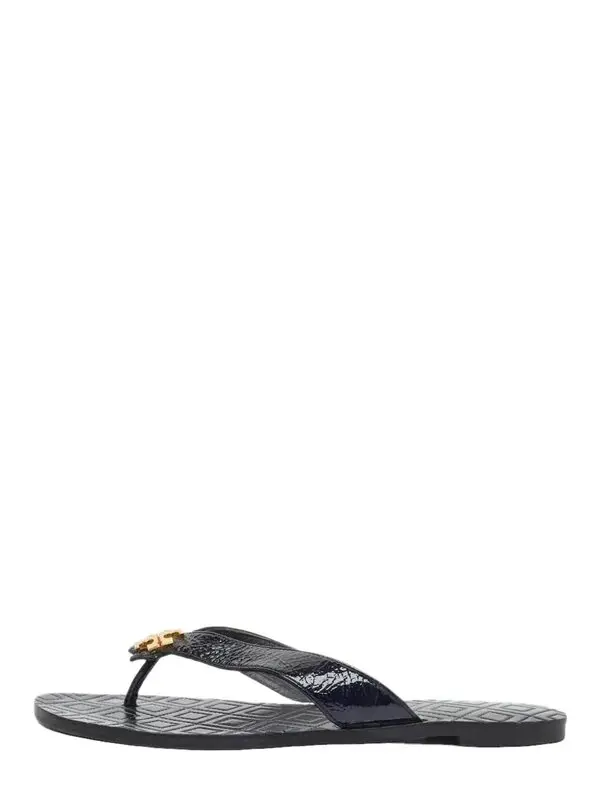 Tory Burch Miller Logo-medallion Sandals - Black