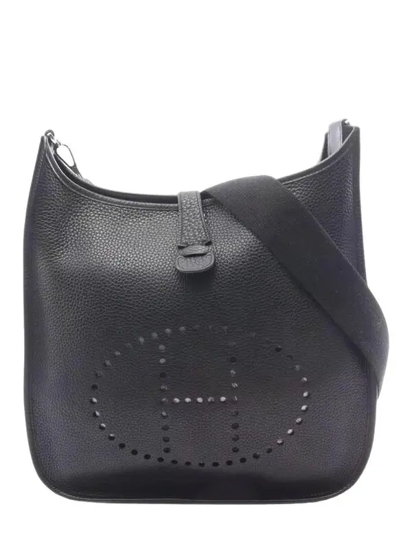 Hermès Taurillon Clemence 2007 Gm Evelyne Ii Shoulder Bag - Black