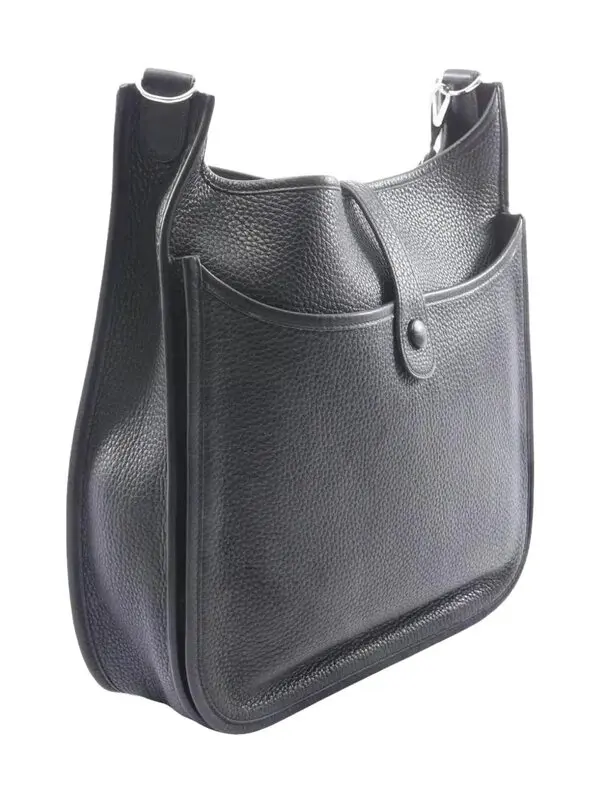 Hermès Taurillon Clemence 2007 Gm Evelyne Ii Shoulder Bag - Black