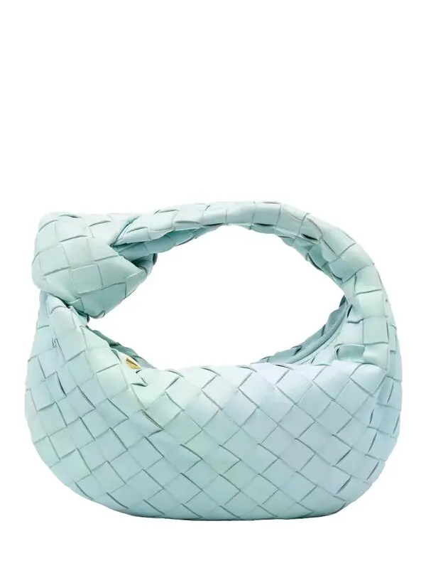 Bottega Veneta Mini Nappa Intrecciato Jodie Hobo Bag - Blue