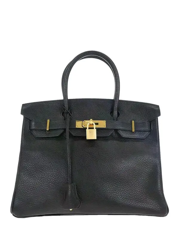 Hermès 2003 Ardennes Birkin 30 Tote Bag - Black