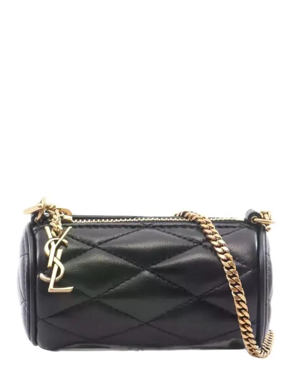 Saint Laurent Mini Sade Quilted Shoulder Bag - Black