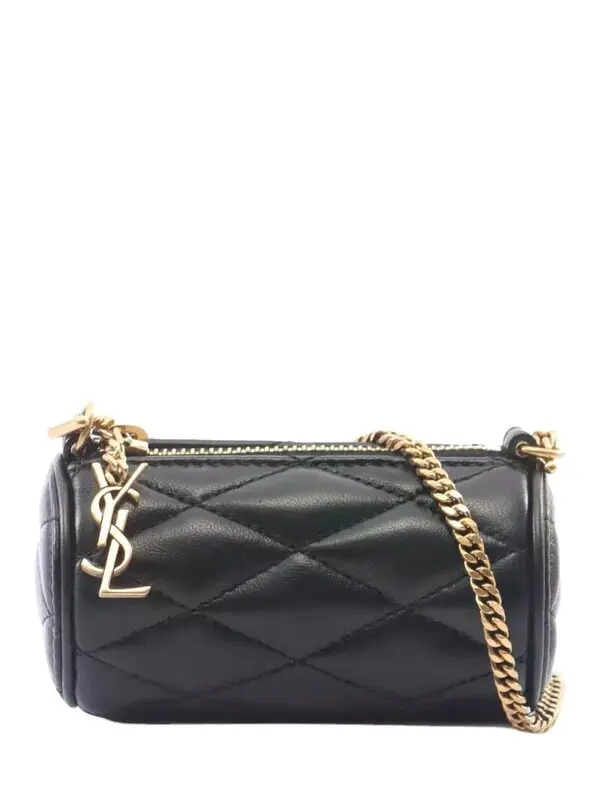 Saint Laurent Mini Sade Quilted Shoulder Bag - Black
