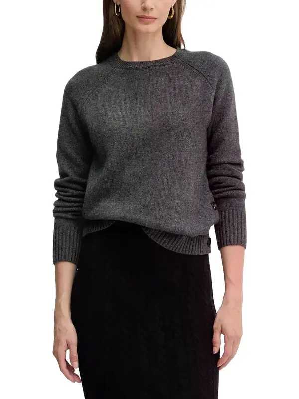 SILVIAN HEACH Button-detail Raglan-sleeve Sweater - Grey