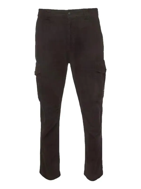BOSS Corduroy Straight-fit Cargo Pants - Black