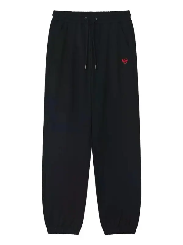 CHOCOOLATE Logo-embroidered Track Pants - Black