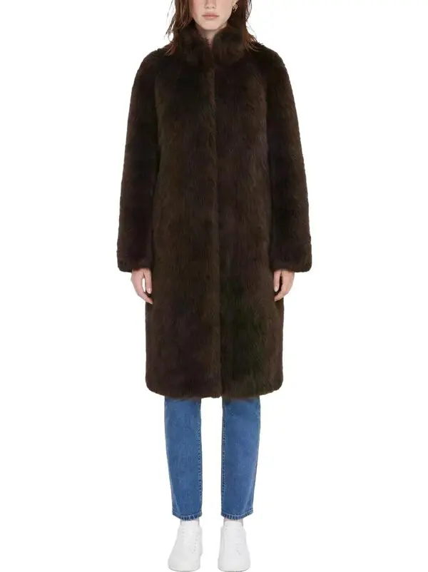 Liu Jo Faux-fur Coat - Brown