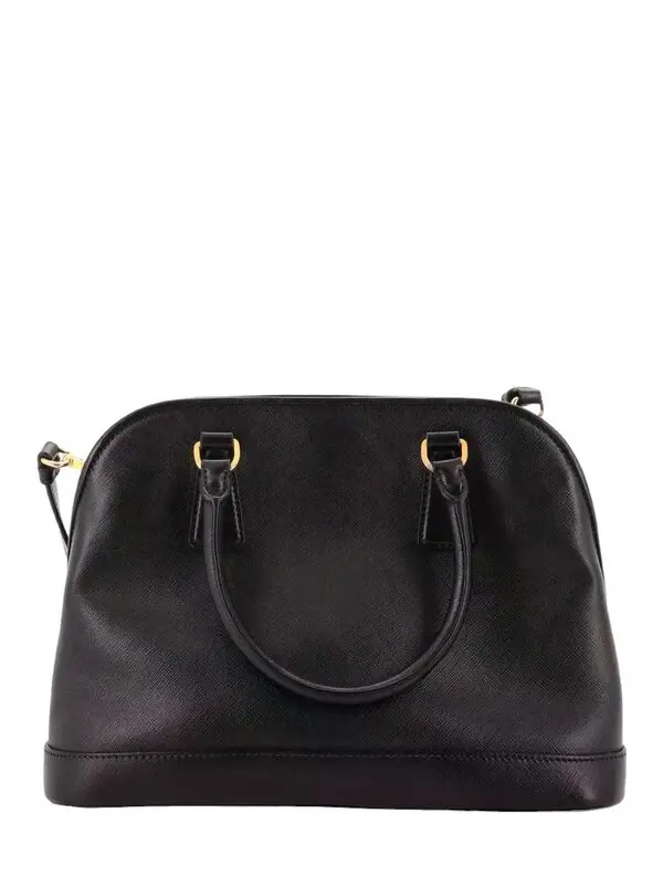 Prada Open Promenade Saffiano Leather Medium Tote Bag - Black