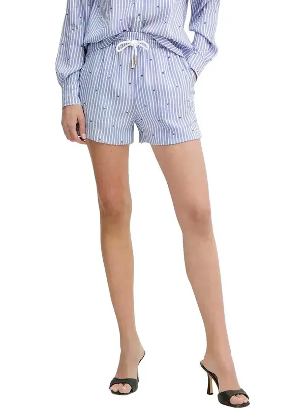 SILVIAN HEACH Kamis Stripe-print Drawstring Shorts - Blue