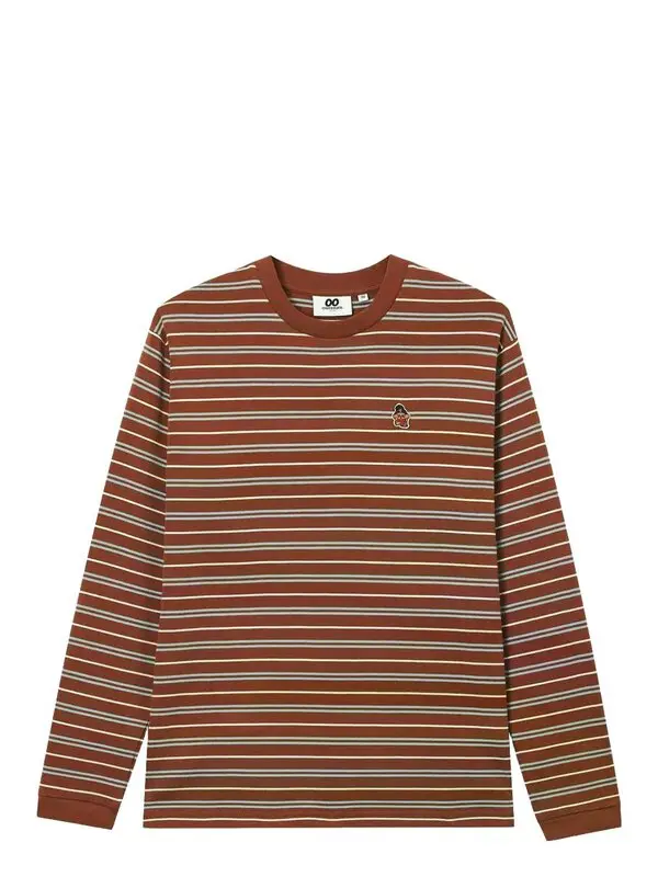 CHOCOOLATE Striped Long-sleeve T-shirt - Brown