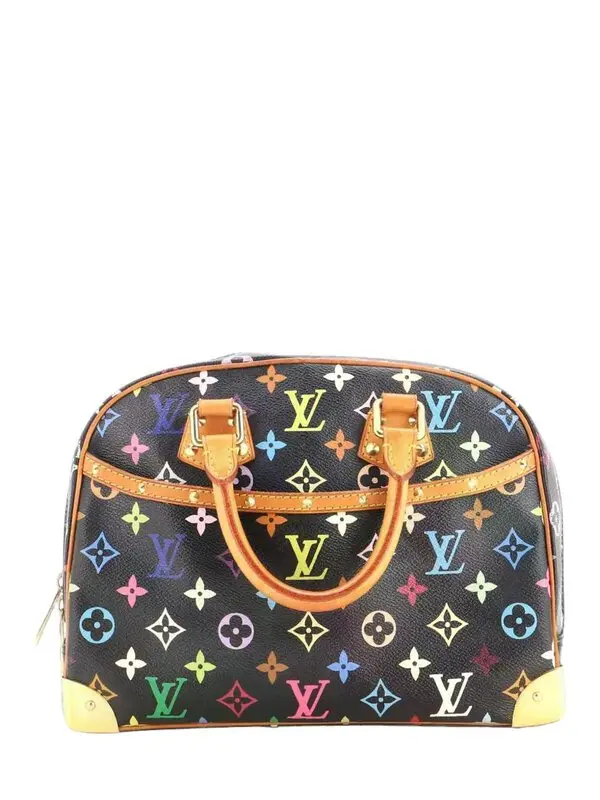 LOUIS VUITTON Monogram Multicolor Trouville Handbag Satchel - Black