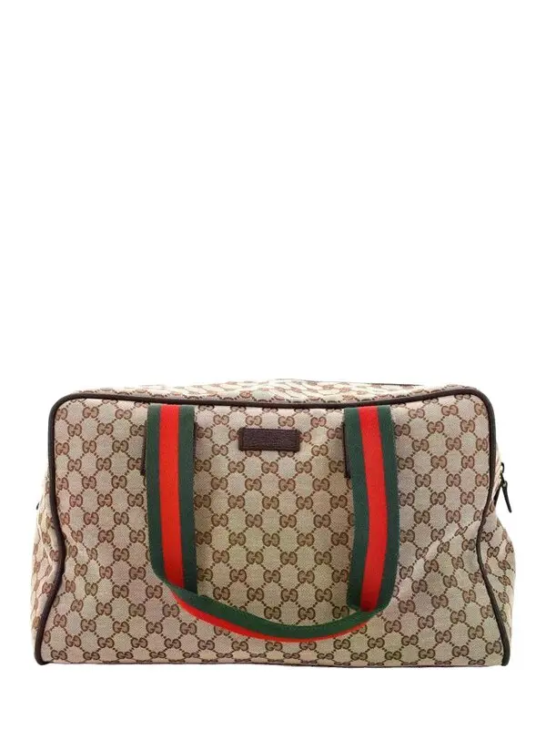 Gucci Gg Canvas Travel Bag - Brown