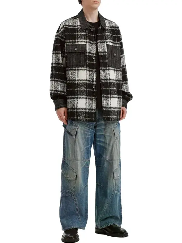 FIVE CM Faded Cargo Pants - Blue