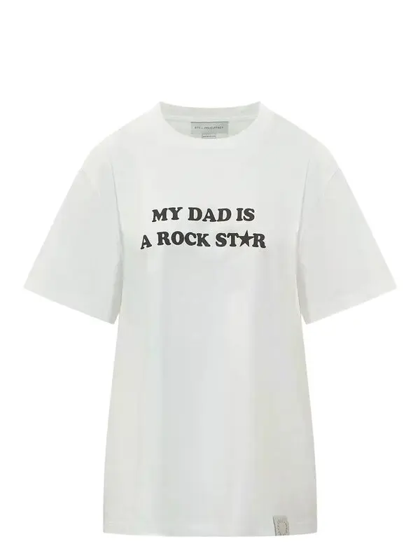 Stella McCartney Slogan-print Cotton T-shirt - White
