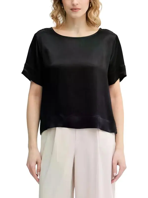 Sisley Boxy Short-sleeve Tunic - Black