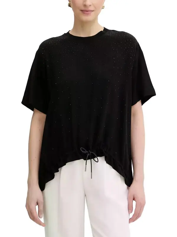 SILVIAN HEACH Tibbig Crystal-embellished Top - Black