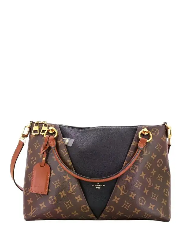 LOUIS VUITTON Monogram Canvas And Leather Shoulder Bag - Black
