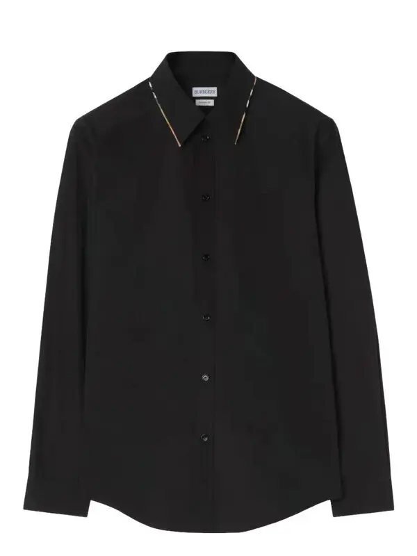 Burberry Classic Fit Cotton Poplin Shirt - Black