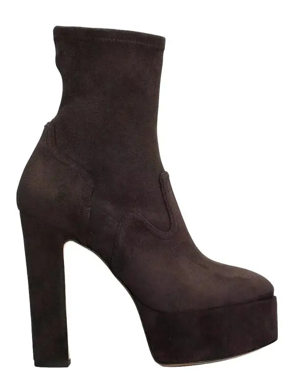 Casadei Platform Ankle Boots - Brown