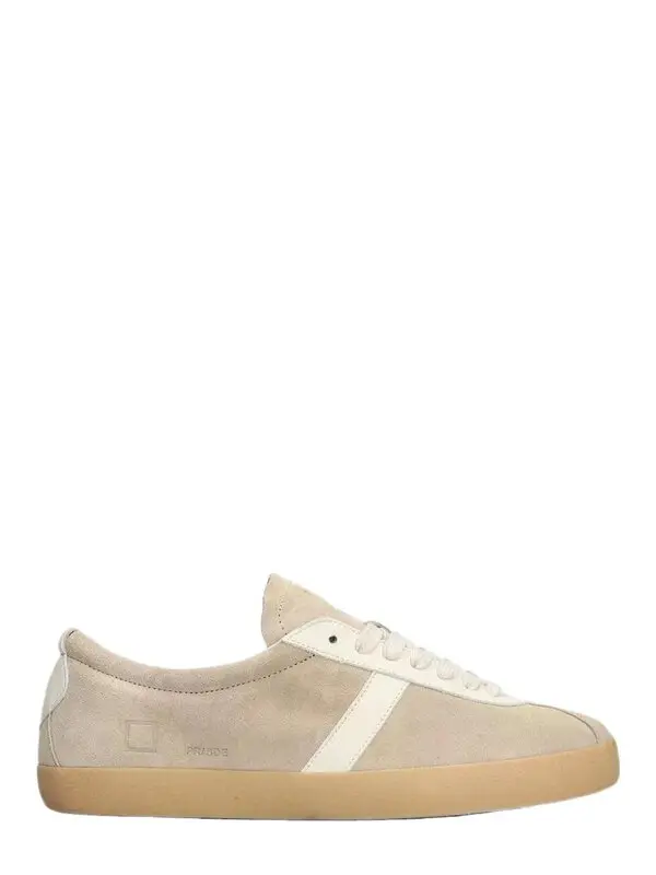 D.a.t.e. Suede Panelled Low Top Sneakers - Neutrals