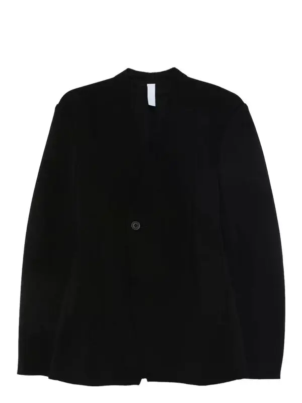 CFCL Single-breasted Collarless Jacket - Black