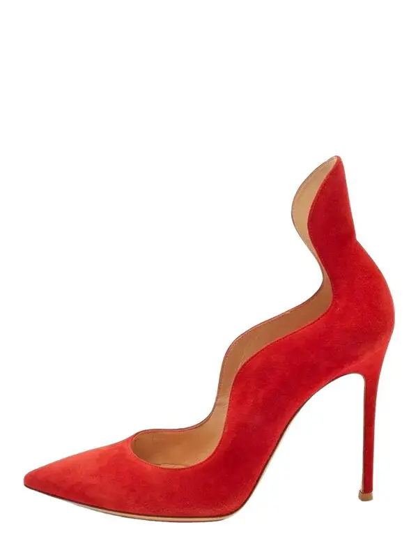GIANVITO ROSSI Pointed-toe Pumps - Red