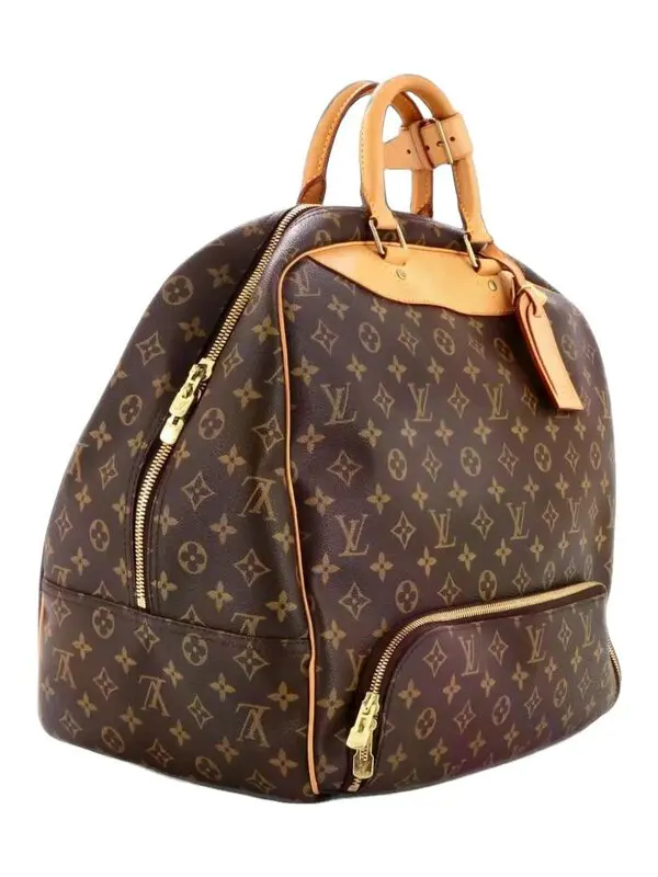 LOUIS VUITTON Monogram Canvas Evasion Travel Bag Mm Satchel - Brown