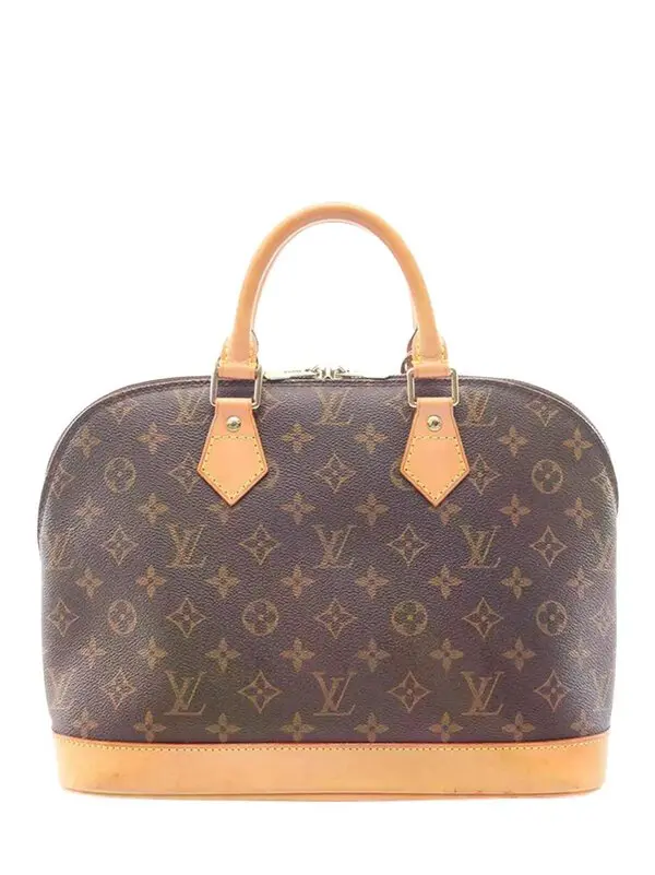 LOUIS VUITTON Monogram Alma Pm Handbag - Brown