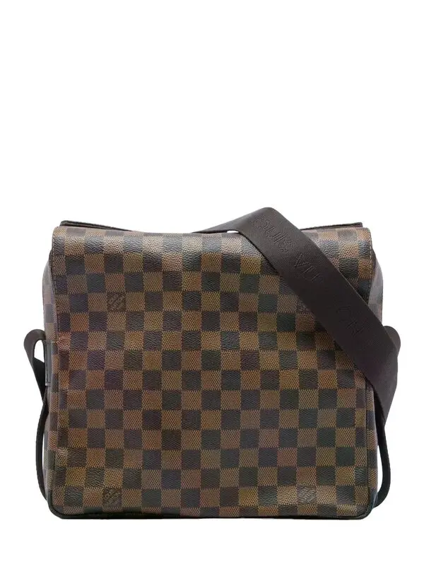 LOUIS VUITTON Damier Ebene Naviglio Cross Body Bag - Brown