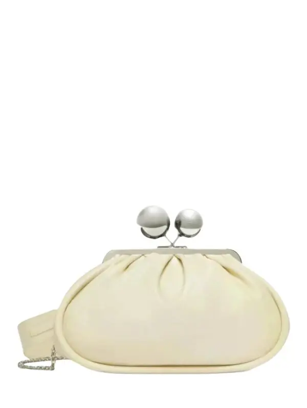 Max Mara Pasticcino Bag In Glossy Nappa Leather - Neutrals