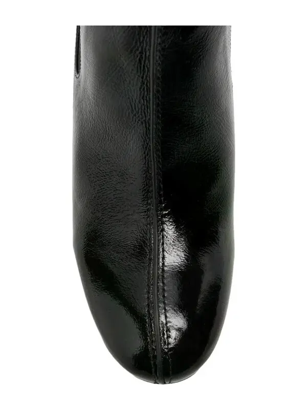 Chie Mihara Fronda Leather Ankle Boots - Black