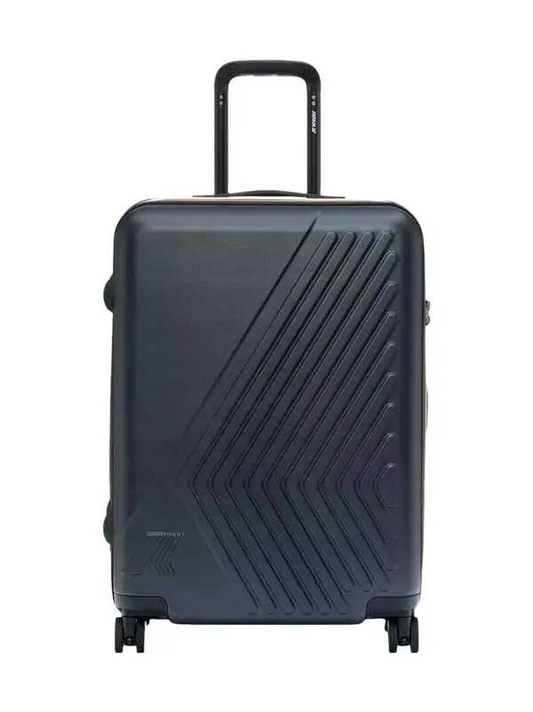 K-WAY Embossed Logo-detail Suitcase - Grey