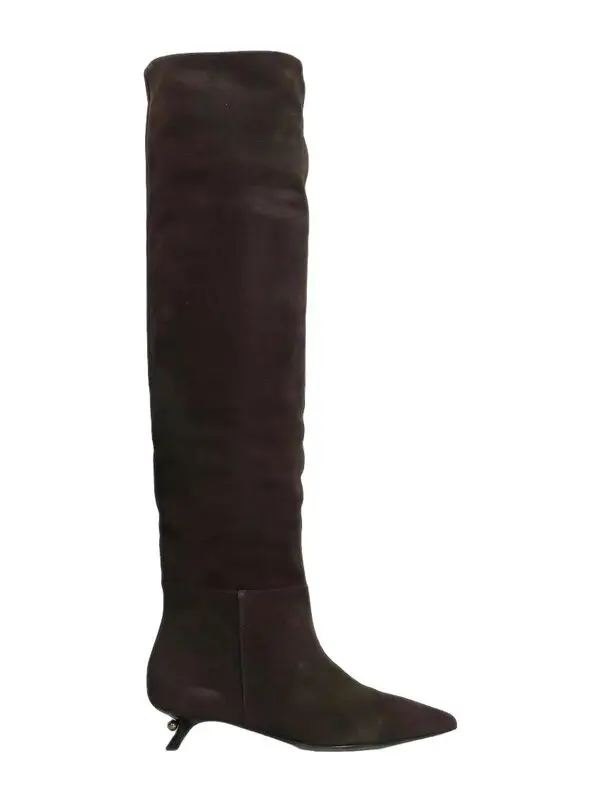 ALEVI MILANO Pointed-toe Over-the-knee Boots - Brown