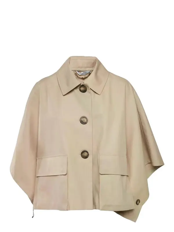 Max Mara Fred Button-up Coat - Neutrals