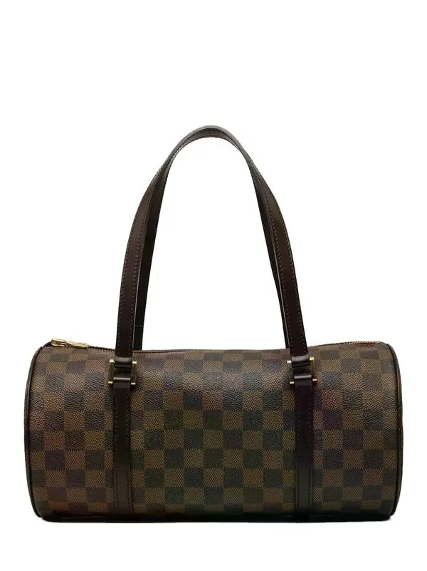 LOUIS VUITTON Damier Ebene Papillon 30 Handbag - Brown