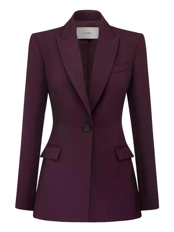 Alex Perry Single-breasted Contour Blazer - Red