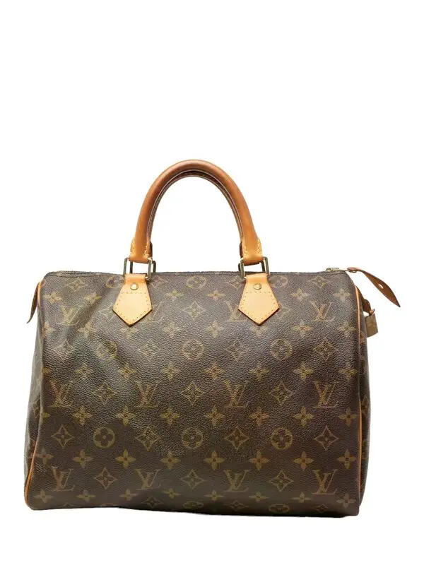 LOUIS VUITTON Monogram Canvas Speedy 30 Boston Bag - Brown