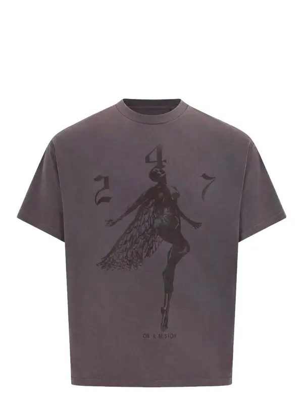 REPRESENT 247 Fallen Angel Graphic T-shirt - Grey