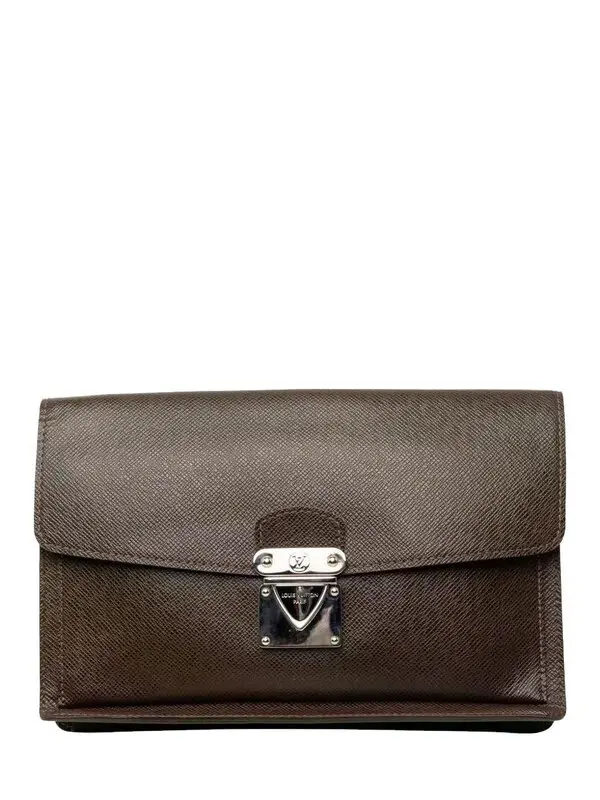 LOUIS VUITTON 2008 Taiga Belaia Clutch Bag - Brown