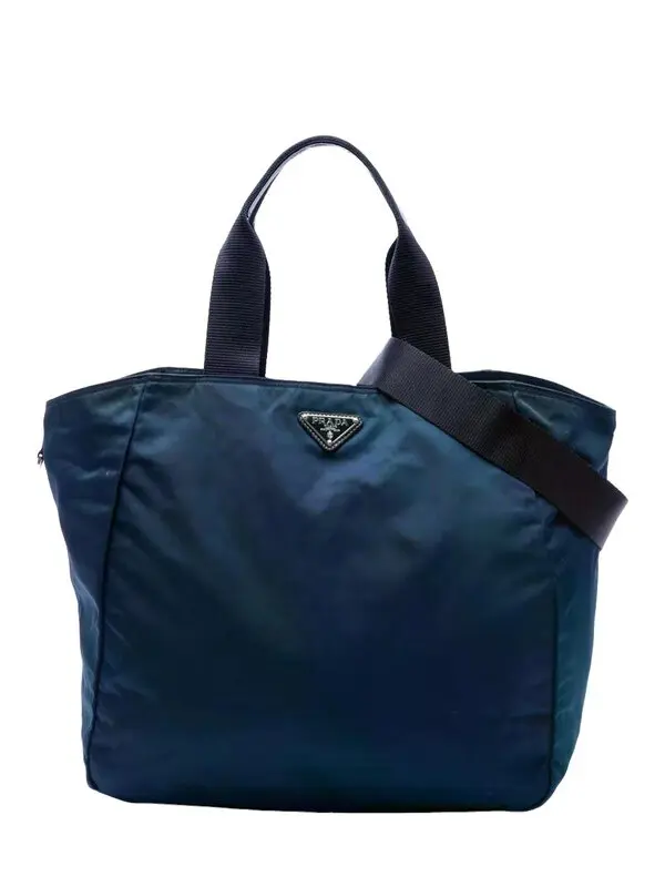 Prada 2013-2026 Tessuto Satchel - Blue