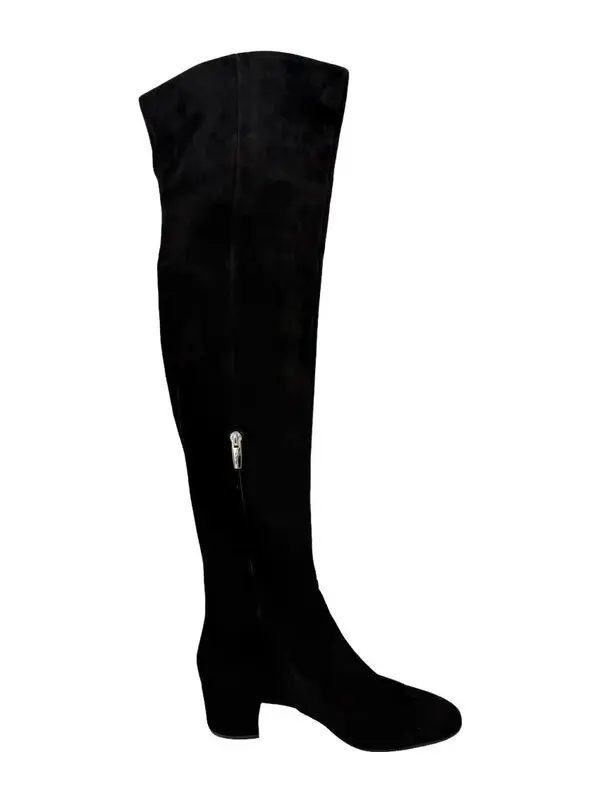 GIANVITO ROSSI Almond-toe Knee-high Boots - Black