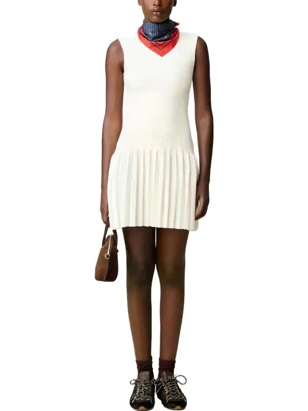 Claudie Pierlot Knitted Short Dress - Neutrals