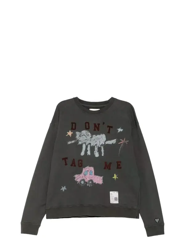 Mihara Yasuhiro Graphic Print Sweatshirt - Grey