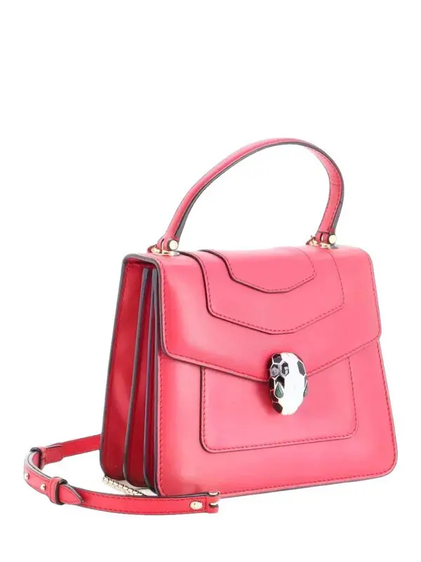 BVLGARI Serpenti Forever Leather Satchel - Pink